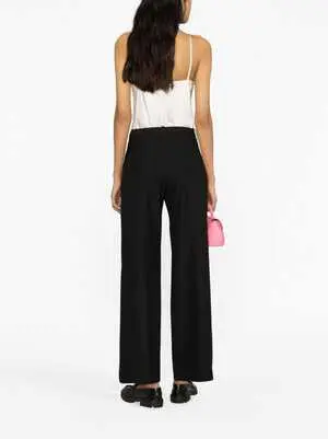 Maje High-waist Flared Trousers - Black