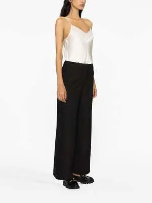 Maje High-waist Flared Trousers - Black