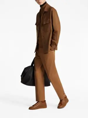 Zegna Pleat-detail Straight-leg Trousers