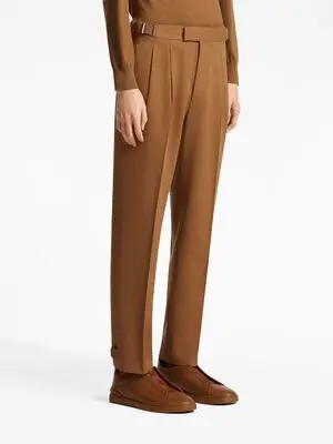 Zegna Pleat-detail Straight-leg Trousers