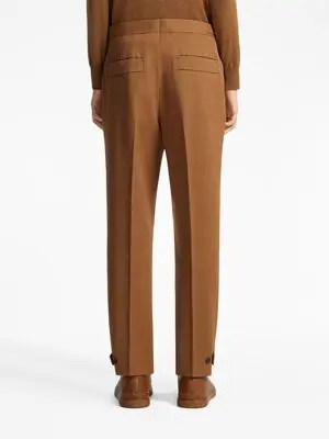 Zegna Pleat-detail Straight-leg Trousers