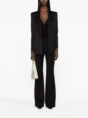 TOM FORD High-waisted Flared Trousers - Black