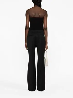 TOM FORD High-waisted Flared Trousers - Black