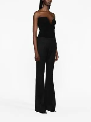 TOM FORD High-waisted Flared Trousers - Black