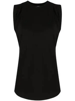 Michael Kors Pleated Tank Top - Black