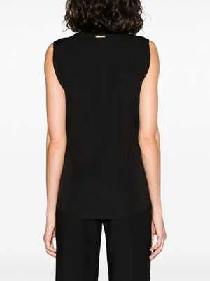Michael Kors Pleated Tank Top - Black