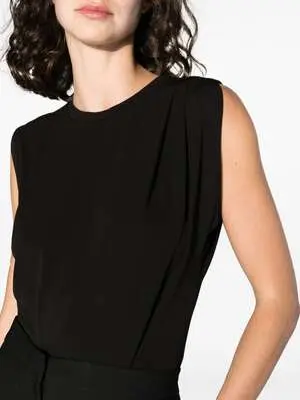 Michael Kors Pleated Tank Top - Black