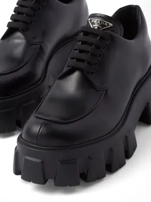 Prada Monolith Lace-up Derby Shoes