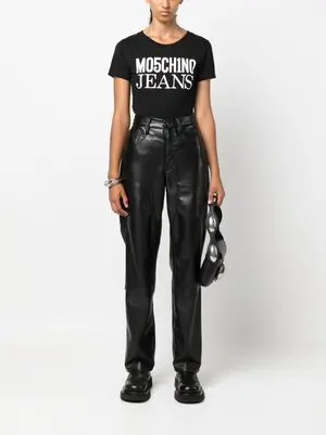 Moschino Logo Print Cotton T-shirt