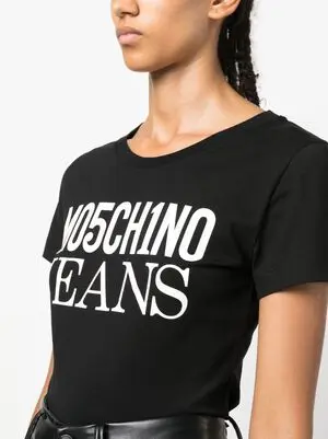 Moschino Logo Print Cotton T-shirt