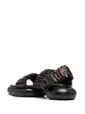 JIL SANDER 45mm Ruched-strap Chunky Sandals