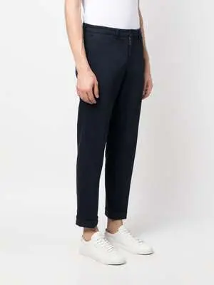 FAY Capri Mid-rise Trousers - Blue