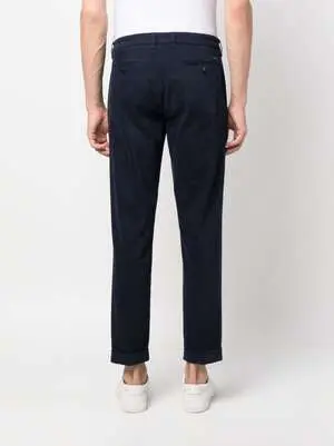 FAY Capri Mid-rise Trousers - Blue