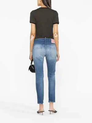 Dsquared2 Logo-plaque Tapered Jeans