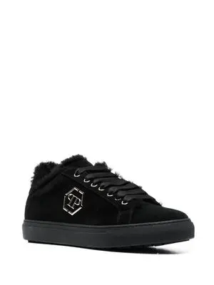 Philipp Plein Logo-plaque Leather Sneakers