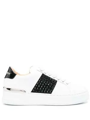 Philipp Plein Logo-lettering Leather Sneakers