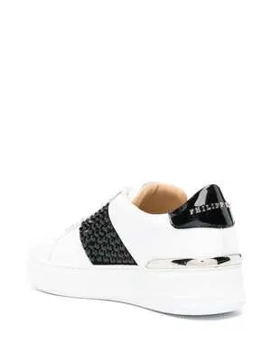 Philipp Plein Logo-lettering Leather Sneakers