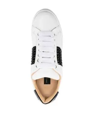 Philipp Plein Logo-lettering Leather Sneakers