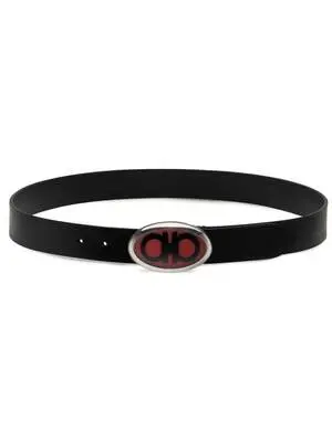 FERRAGAMO Gancini Buckle Belt - Black