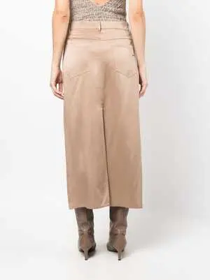 Brunello Cucinelli Straight-cut Midi Skirt