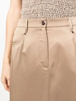Brunello Cucinelli Straight-cut Midi Skirt