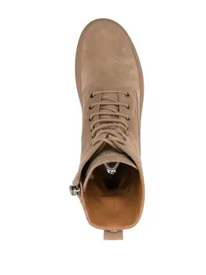 TOD'S Stivaletto Suede Lace-up Boots - Brown