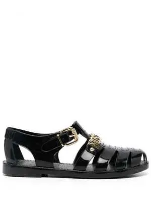 Moschino Logo-plaque Caged Sandals