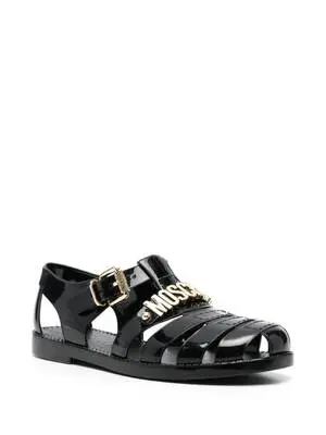 Moschino Logo-plaque Caged Sandals
