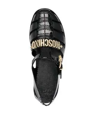 Moschino Logo-plaque Caged Sandals
