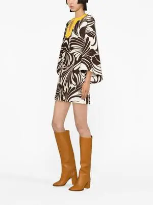 La DoubleJ Kaftan Mini Printed Dress