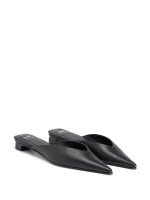 AMI Paris Pointed Leather Mules