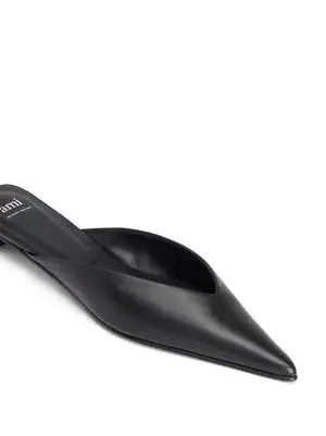 AMI Paris Pointed Leather Mules