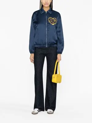 Kenzo Heart-patch Satin Jacket