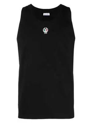 Dolce & Gabbana Logo-embroidered Tank Top - Black