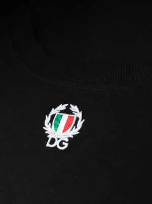Dolce & Gabbana Logo-embroidered Tank Top - Black