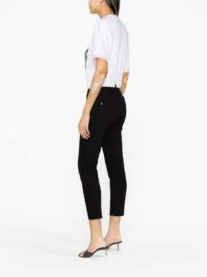 Dsquared2 Logo-plaque Tapered Jeans - Black