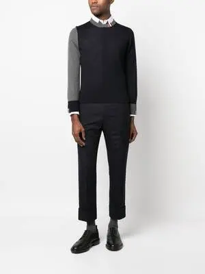 Thom Browne Cropped 4-bar Stripe Trousers