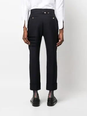 Thom Browne Cropped 4-bar Stripe Trousers