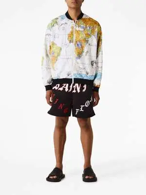 SAINT MXXXXXX World Map Bomber Jacket