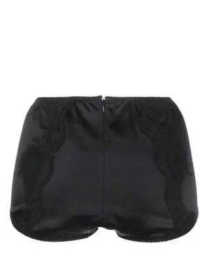 Dolce & Gabbana Lace-detail Zipped Briefs - Black