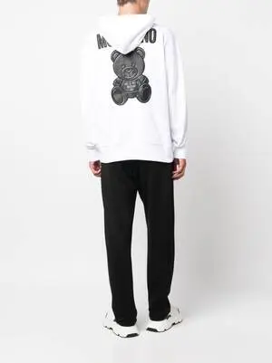 Moschino Teddy-print Cotton Hoodie