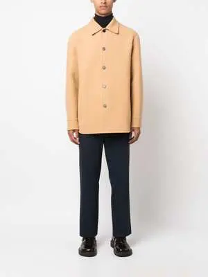 JIL SANDER Button-up Long-sleeved Shirt Jacket - Neutrals