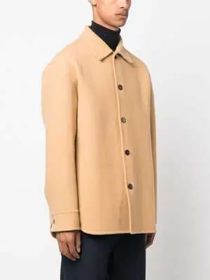 JIL SANDER Button-up Long-sleeved Shirt Jacket - Neutrals