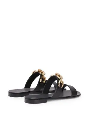 GIUSEPPE ZANOTTI Aubert Chain Leather Sandals