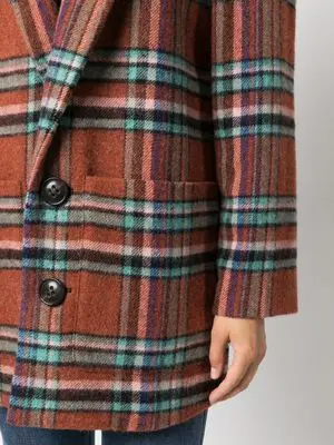 Dsquared2 Check-pattern Wool Coat