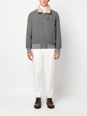 Brunello Cucinelli Logo-embroidered Straight-leg Jeans
