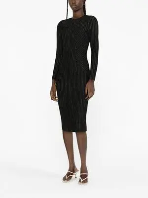 Pinko Striped Midi Dress