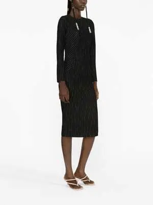 Pinko Striped Midi Dress