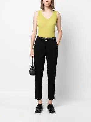 Pinko High-waisted Cropped Trousers