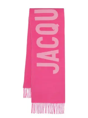 Jacquemus L'echarpe Virgin-wool Scarf - Pink